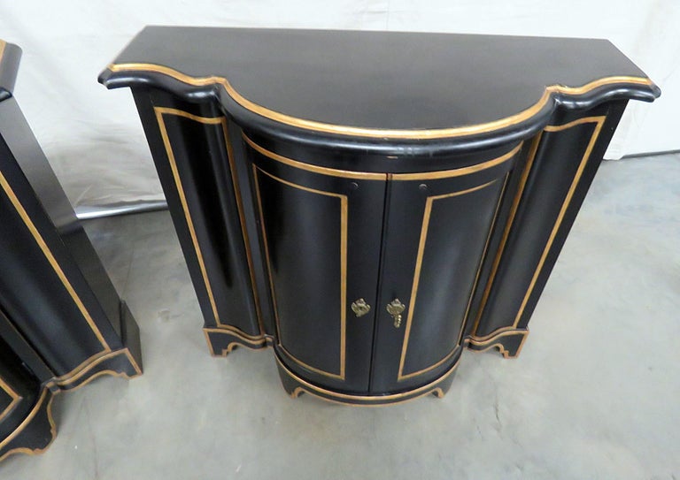 Pair of Baker Maison Jansen Style Cabinets For Sale at 1stDibs