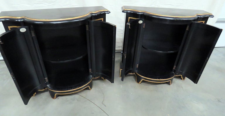 Pair of Baker Maison Jansen Style Cabinets For Sale at 1stDibs