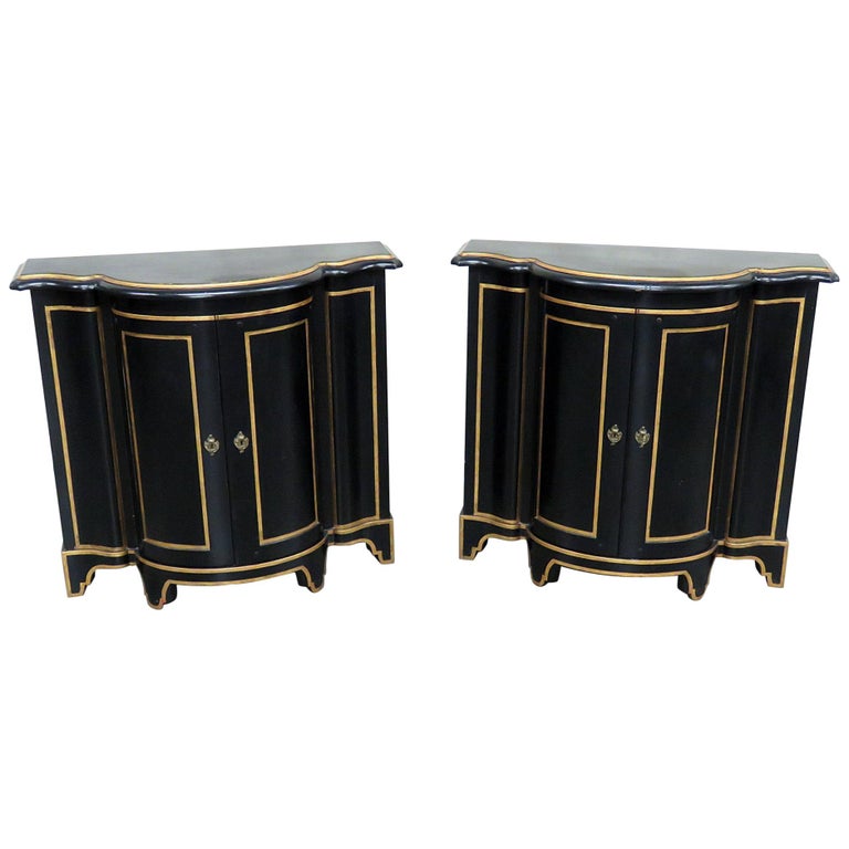Pair of Baker Maison Jansen Style Cabinets For Sale at 1stDibs