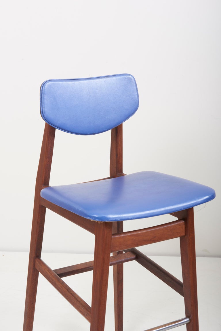 Pair of Bar Stools by Jens Risom, US, 1960s at 1stDibs
