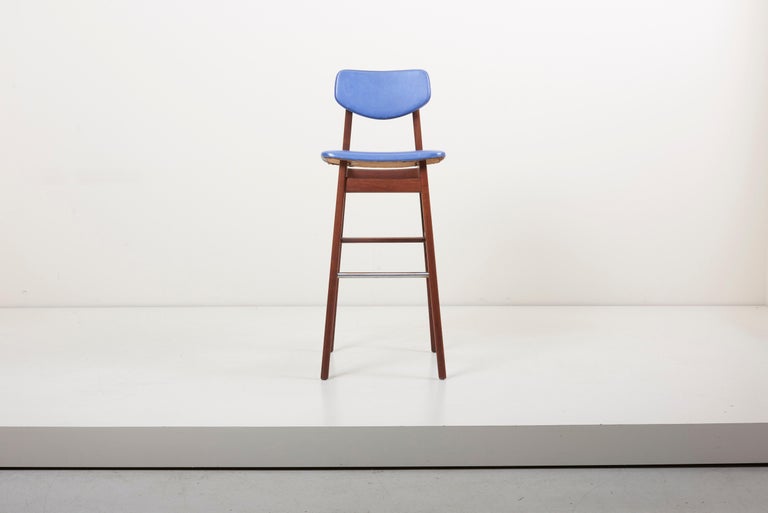 Pair of Bar Stools by Jens Risom, US, 1960s at 1stDibs