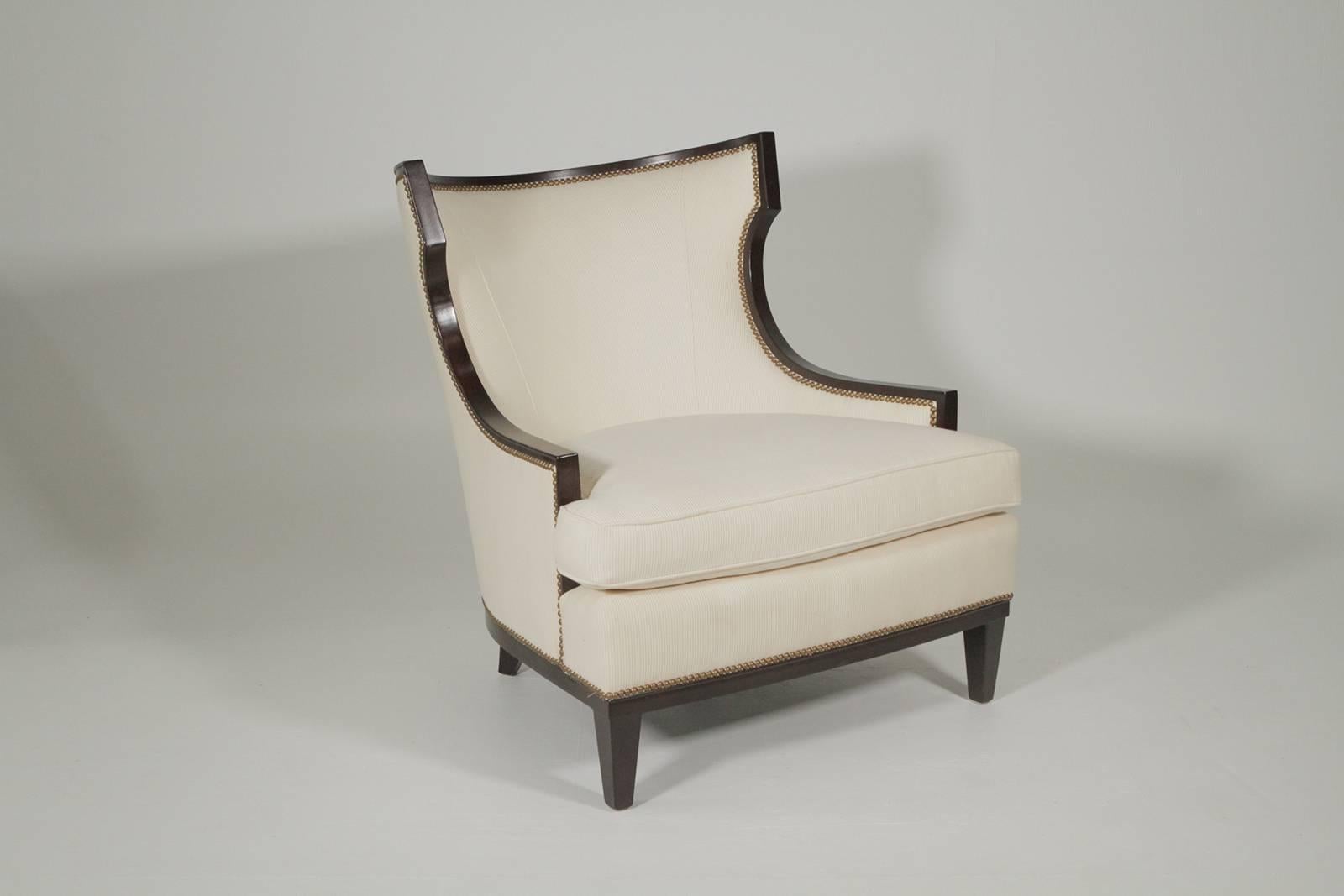 Pair of Barbara Barry Modern Style Upholstered Chairs For Sale at ...