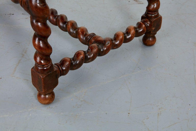 Pair of Baroque Barley Twist Armchairs For Sale at 1stDibs