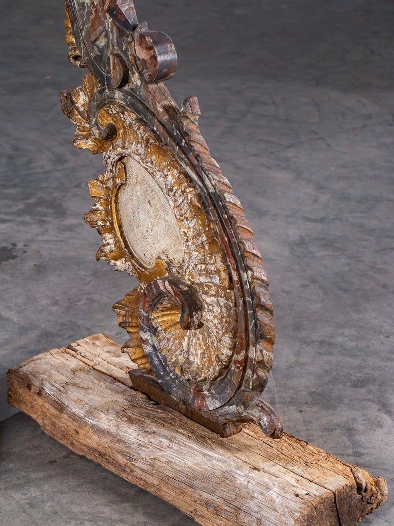 Pair of Baroque Period Italian Hand-Painted Architectural Fragments ...