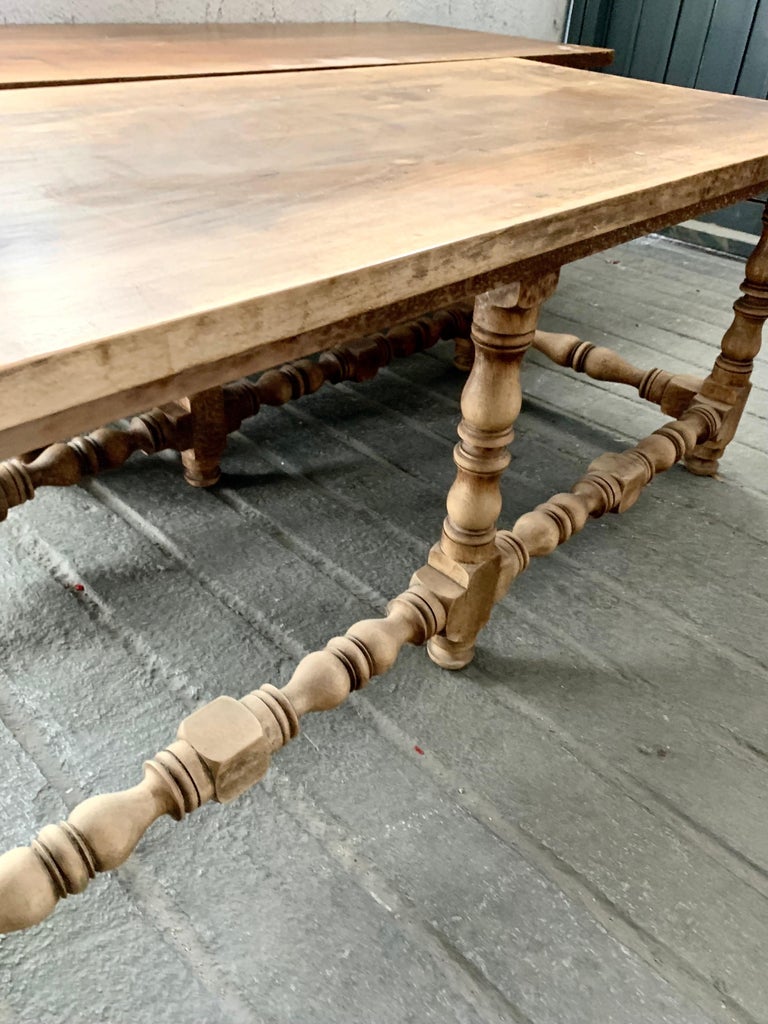 Pair of Baroque Style Spanish Benches or Low Table in Beech Wood For ...