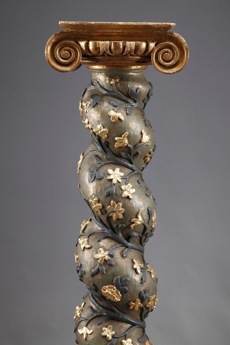 Pair of Baroque Twisted Columns, 17th Century For Sale at 1stDibs