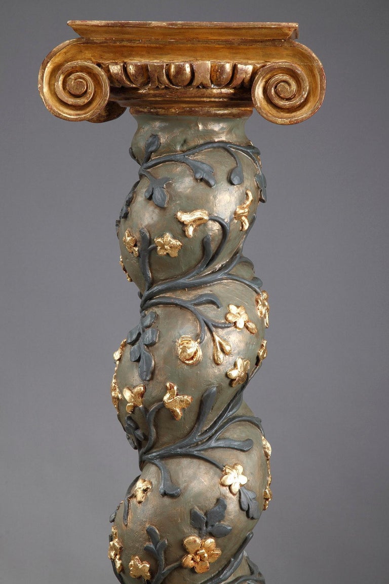 Pair of Baroque Twisted Columns, 17th Century For Sale at 1stDibs