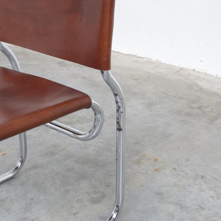Pair of Bauhaus Inspired Tubular Chairs at 1stDibs