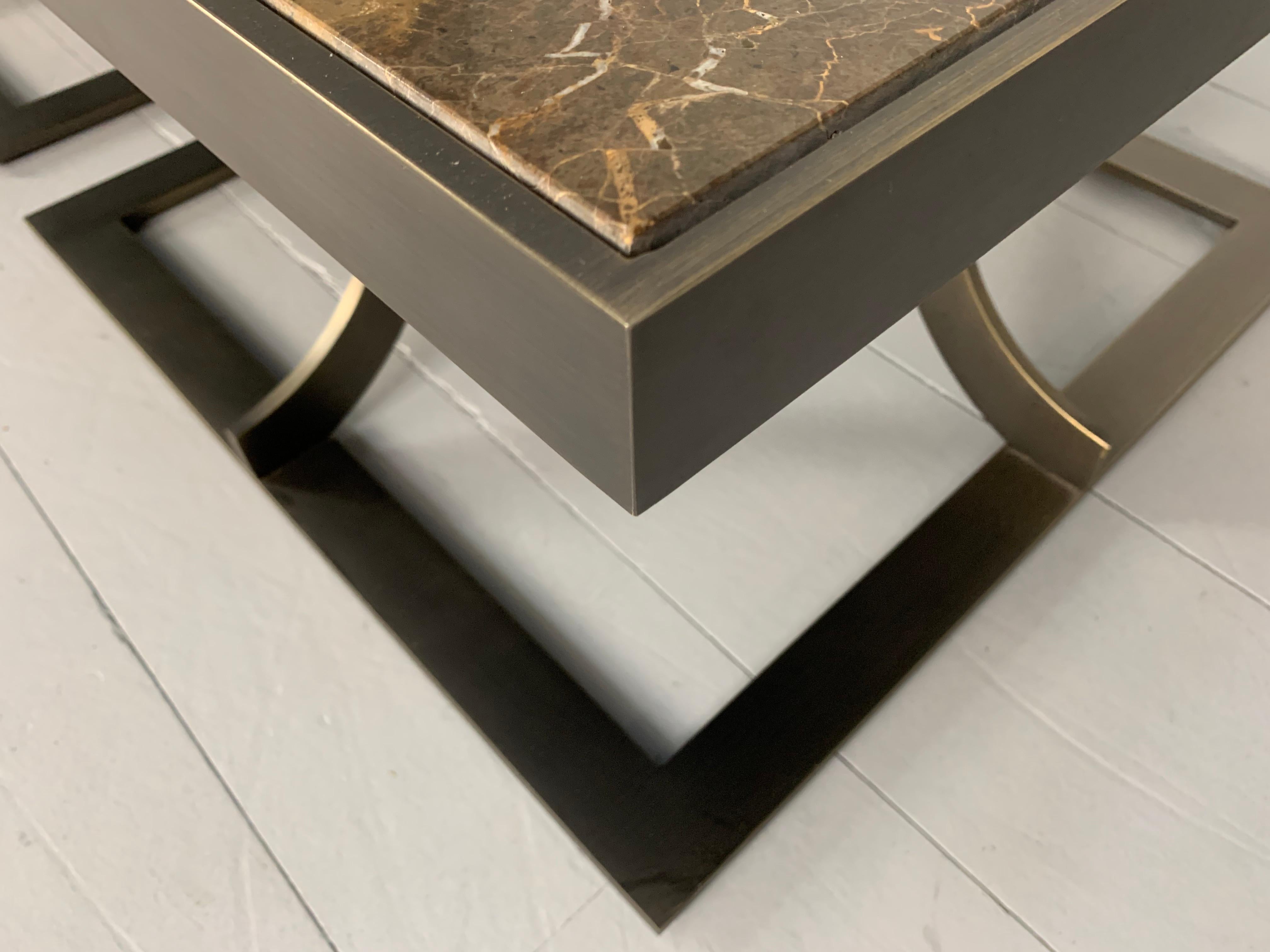 Pair of Baxter of Italy “Paul” Large Sofa Coffee Tables in “Emperador ...