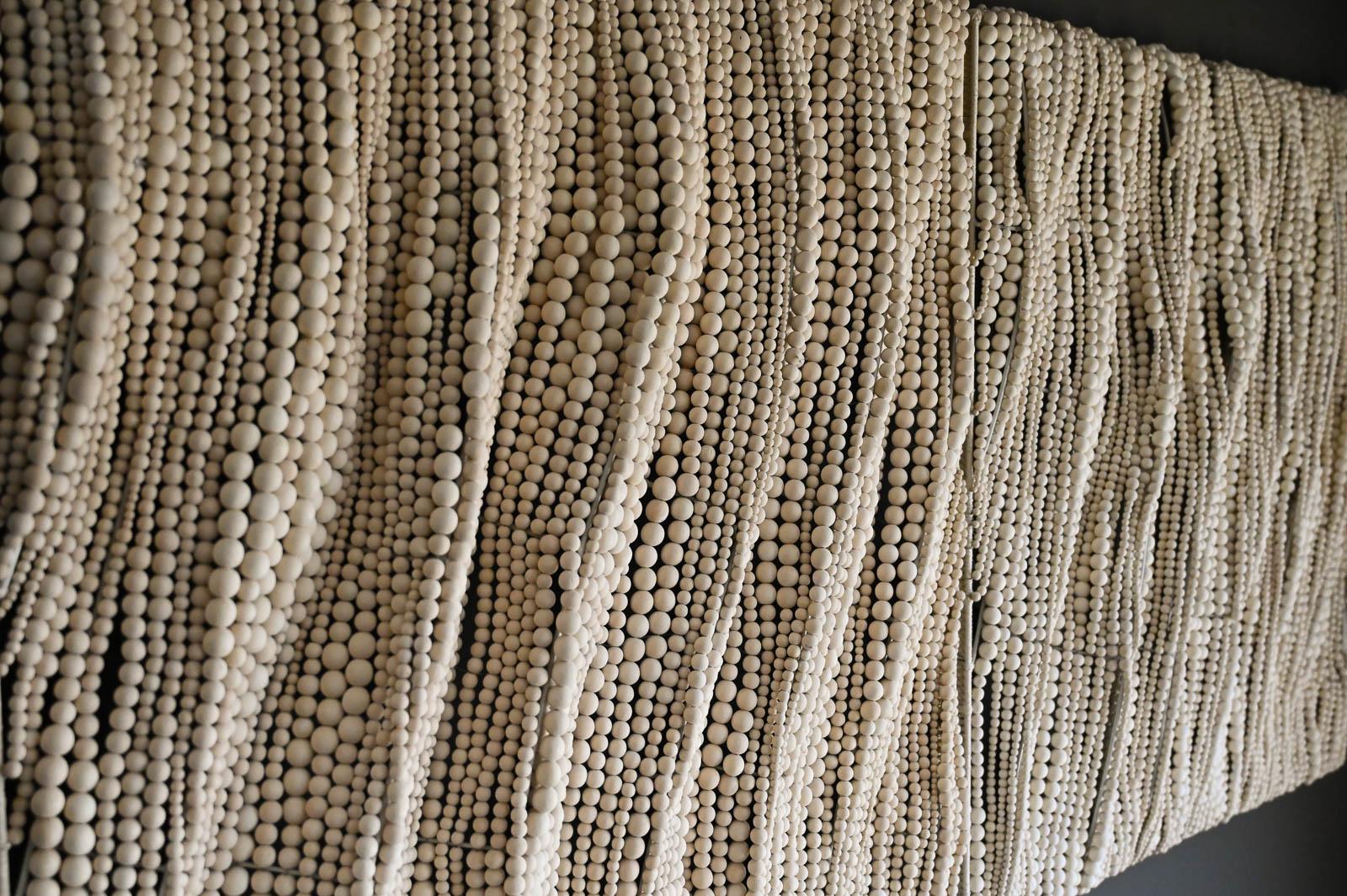 Pair of Beaded Wall Hangings by Palecek For Sale at 1stDibs