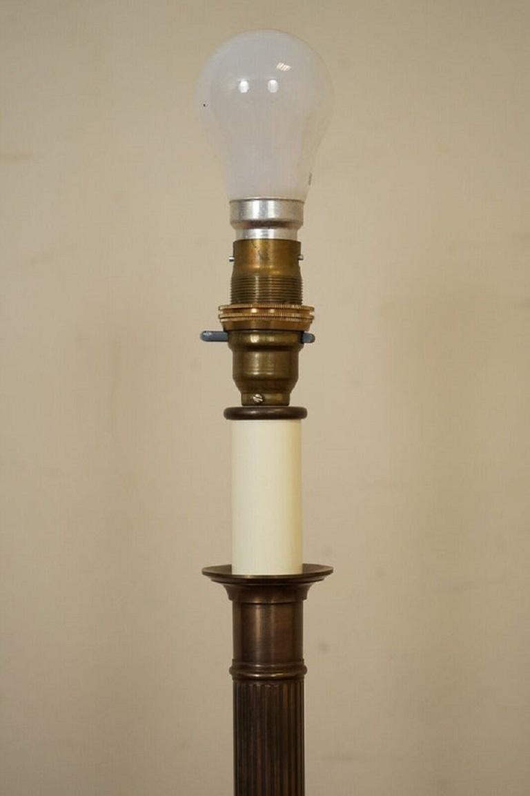 Pair of Beautiful Victorian Style Brass Table Lamps For Sale at 1stDibs