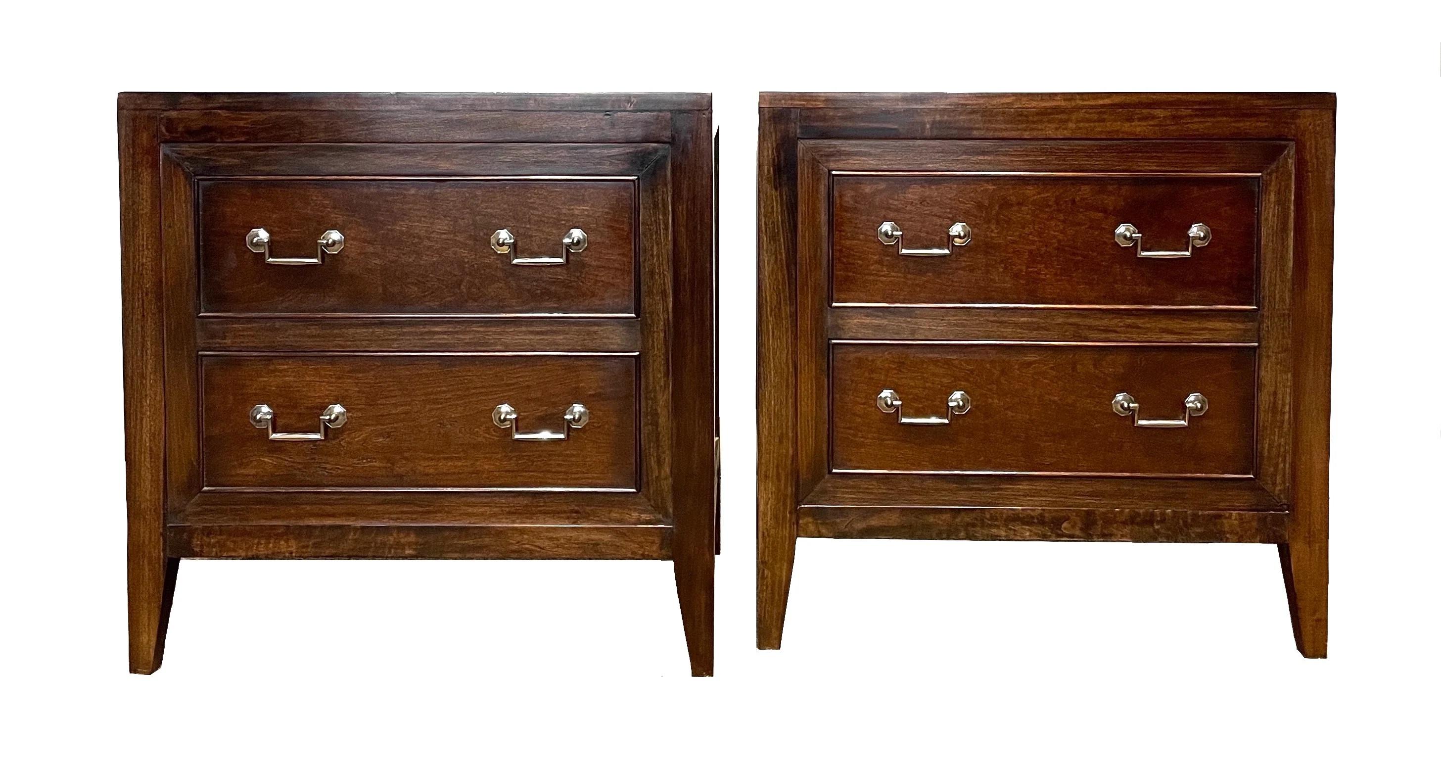 Bedside Chests Directoire style (pair) For Sale at 1stDibs