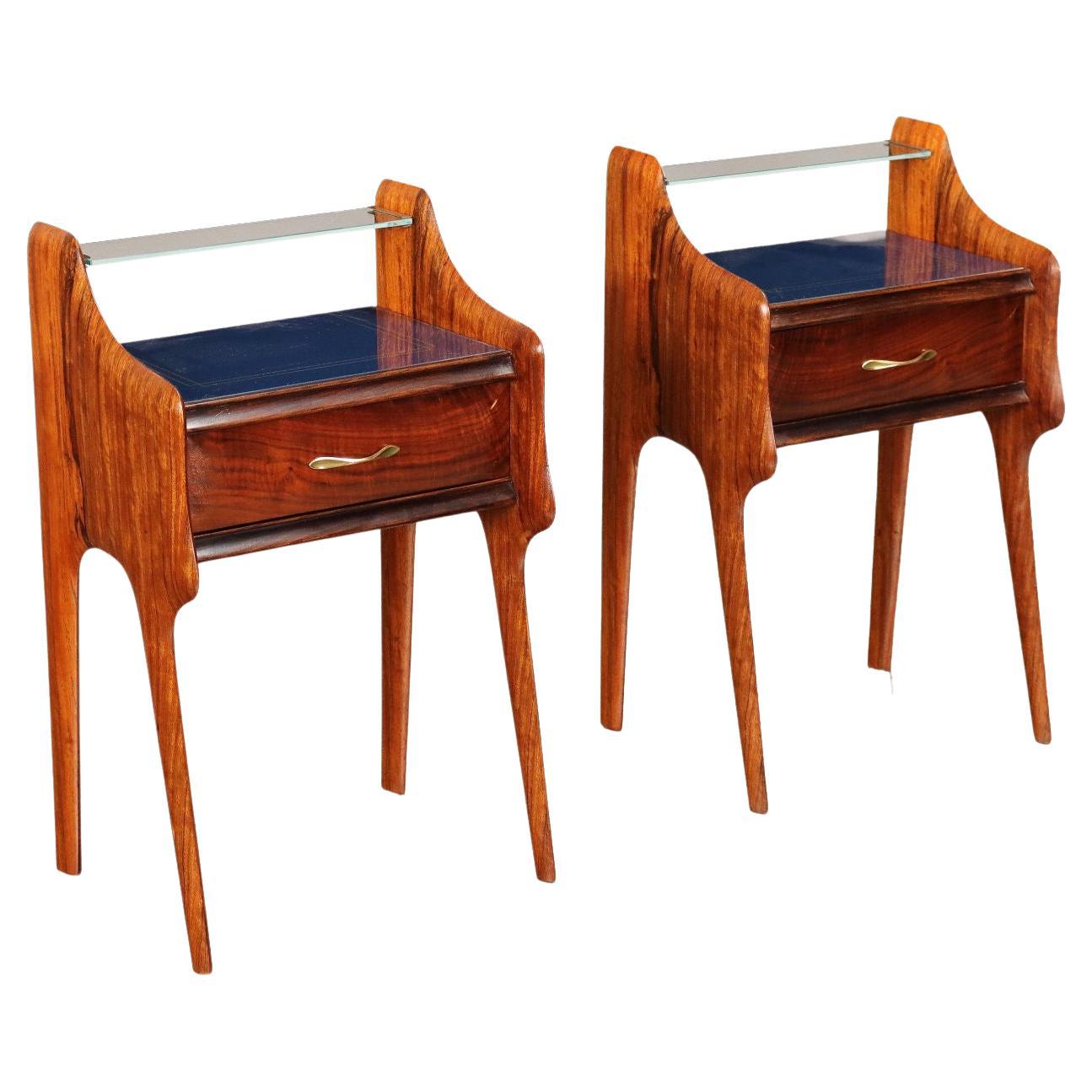 1950s Set of Bedside Tables by Jindrich Halabala, Czechoslovakia at 1stDibs
