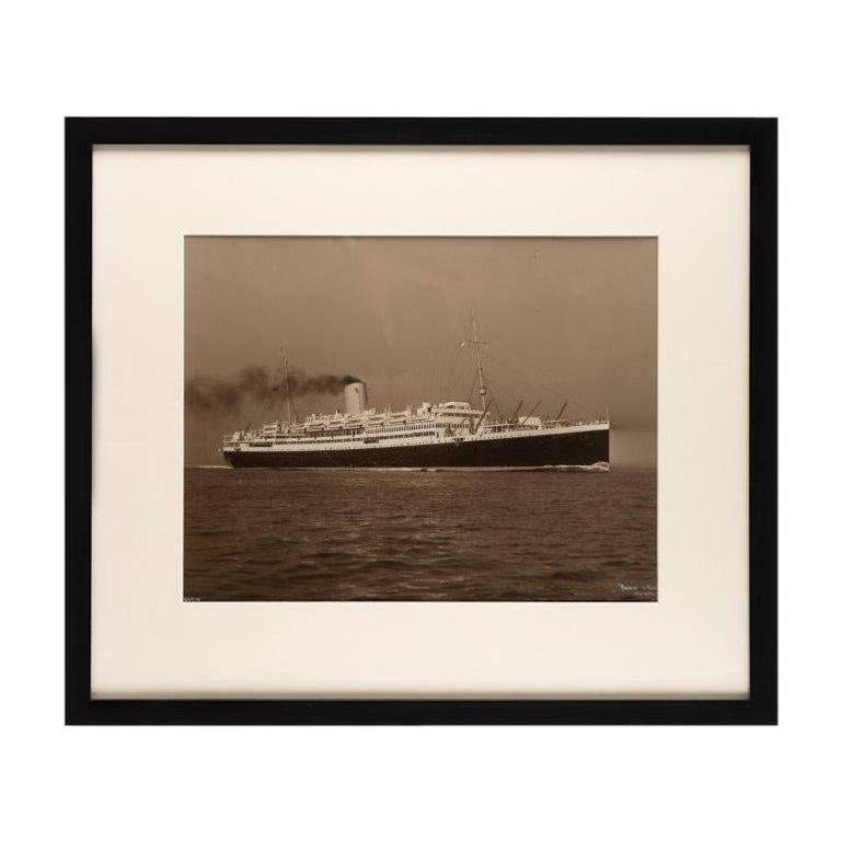 Pair of Beken of Cowes Albumen Photos of the SS Andes and SS Antares ...