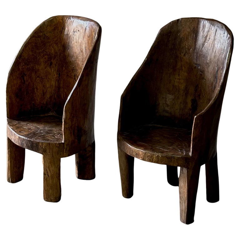 Pair of Belgian Wood Working Chairs For Sale at 1stDibs