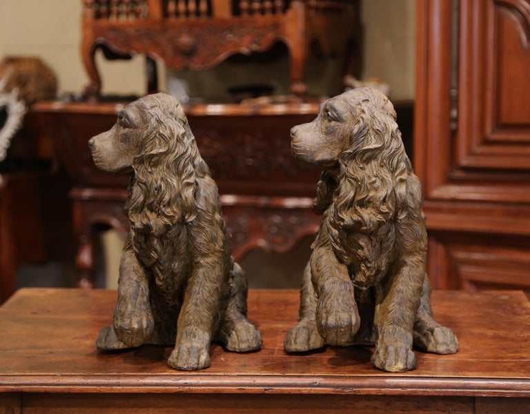 Pair of Belgium Resin Cocker Spaniel Sculptures at 1stDibs | belgian ...