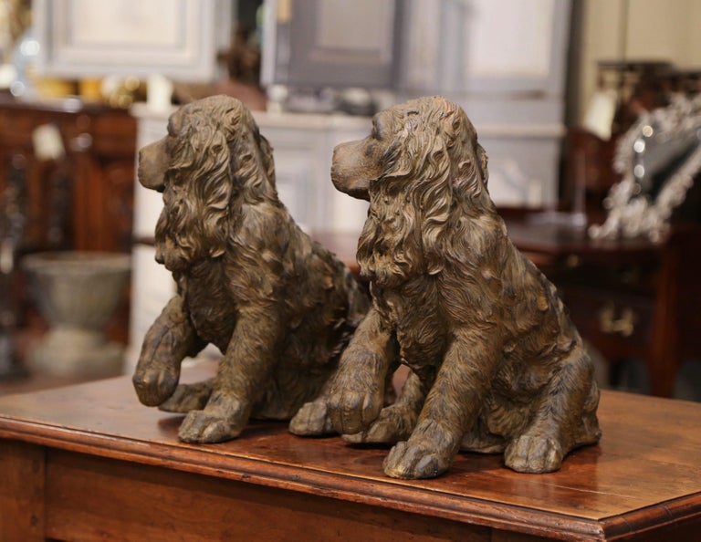 Pair of Belgium Resin Cocker Spaniel Sculptures at 1stDibs | belgian ...