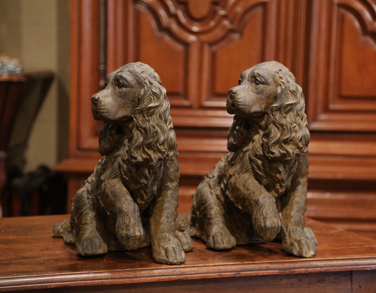 Pair of Belgium Resin Cocker Spaniel Sculptures at 1stDibs | belgian ...