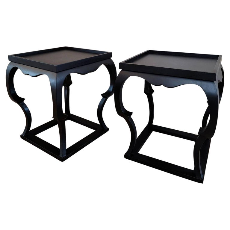 Pair of Bellini by Noir Sculptural Side Tables at 1stDibs