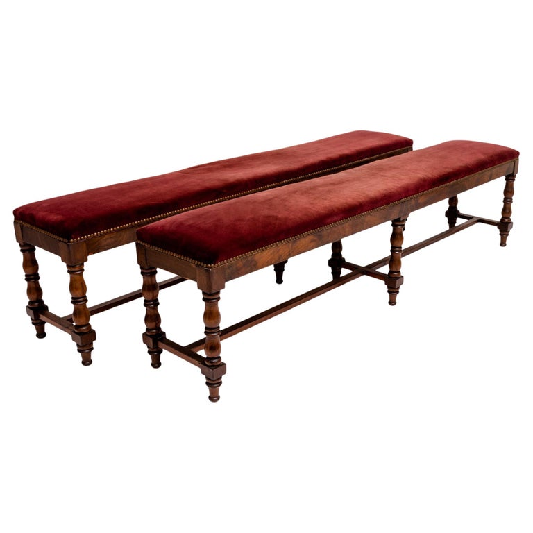 Pair of Benches, circa 1900 For Sale at 1stDibs