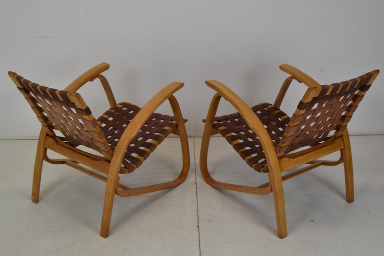Pair of Bent Beechwood Armchairs,Design Jan Vaněk,1930's. For Sale at ...