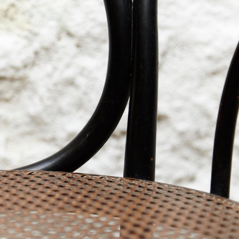 Pair Of Bentwood And Rattan Hofman Black Chairs Circa 1900 For Sale At