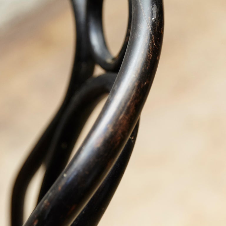 Pair Of Bentwood And Rattan Hofman Black Chairs Circa 1900 For Sale At