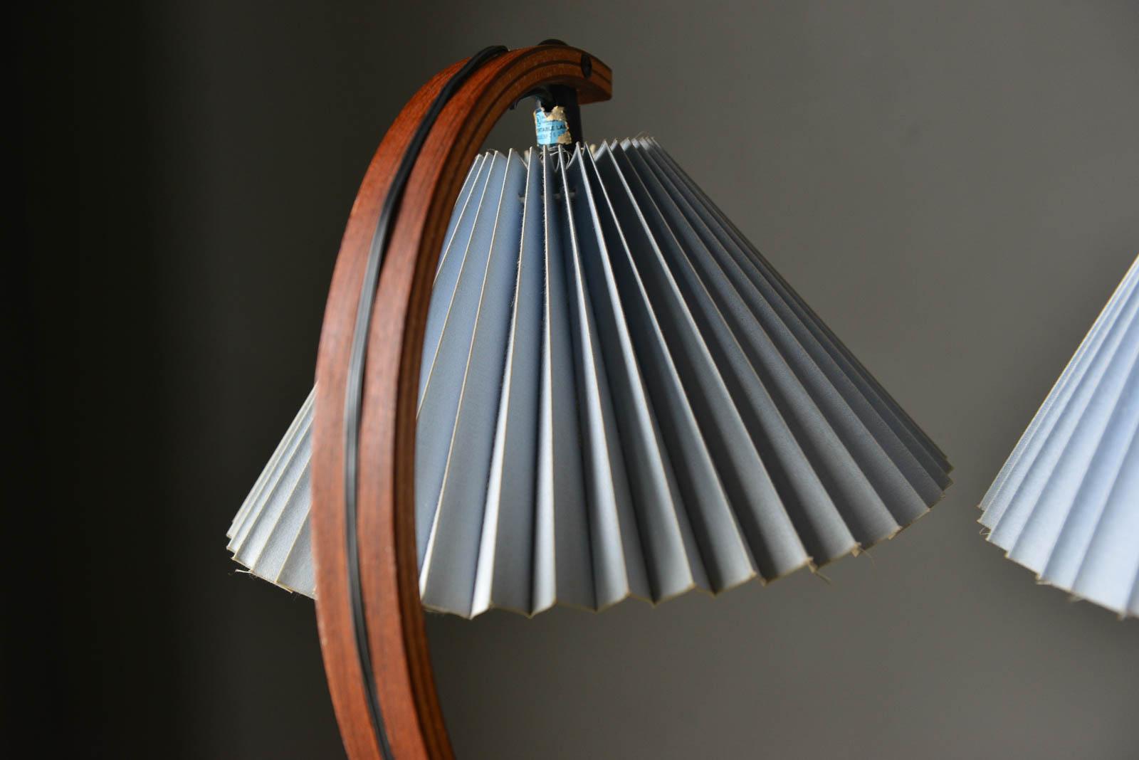 Pair of Bentwood Table Lamps by Caprani of Denmark, ca 1970 at 1stDibs