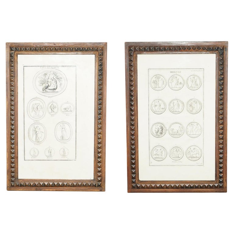 Pair of Bernard De Montfaucon Paris 1719 L'antiquite Original Grand Tour Prints For Sale at 1stDibs