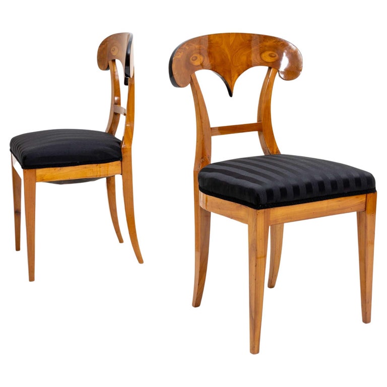 Pair of Biedermeier Shovel Chairs in Cherry, South German, circa 1820 ...