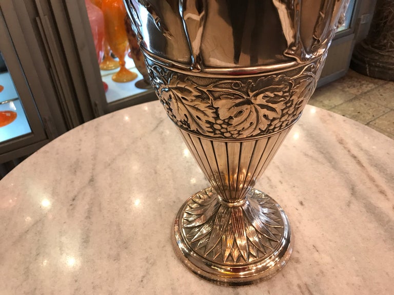 Pair of Big Vases Wmf, German, 1910 in Silver Plated, Jugendstil, Art ...