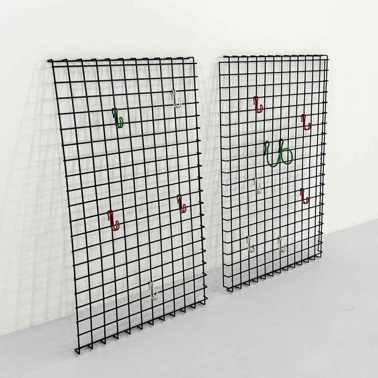 Ein Paar Binetta-Wand Organiser von Boccato, Gigante and Zambusi für Seccose, 1980er Jahre im ...