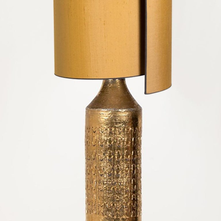 Pair of Bitossi Lamps for Bergboms, with Custom Made Shades by René Houben For Sale at 1stDibs