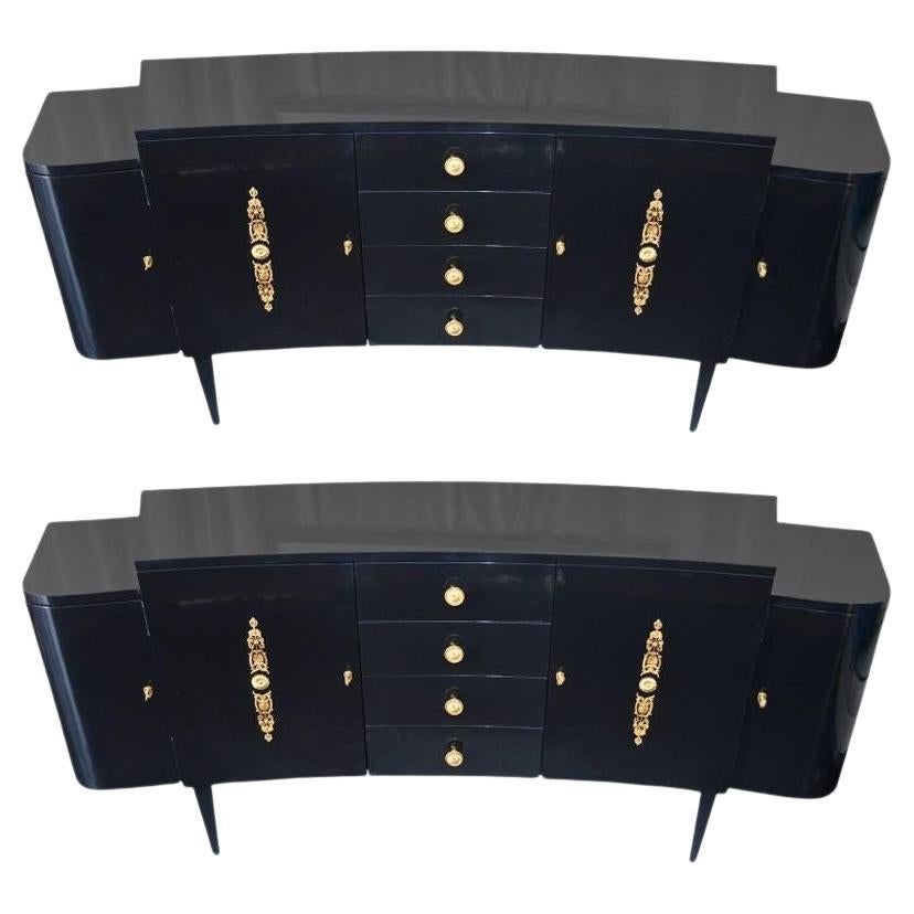 A Swedish Black Lacquer Commode For Sale at 1stDibs
