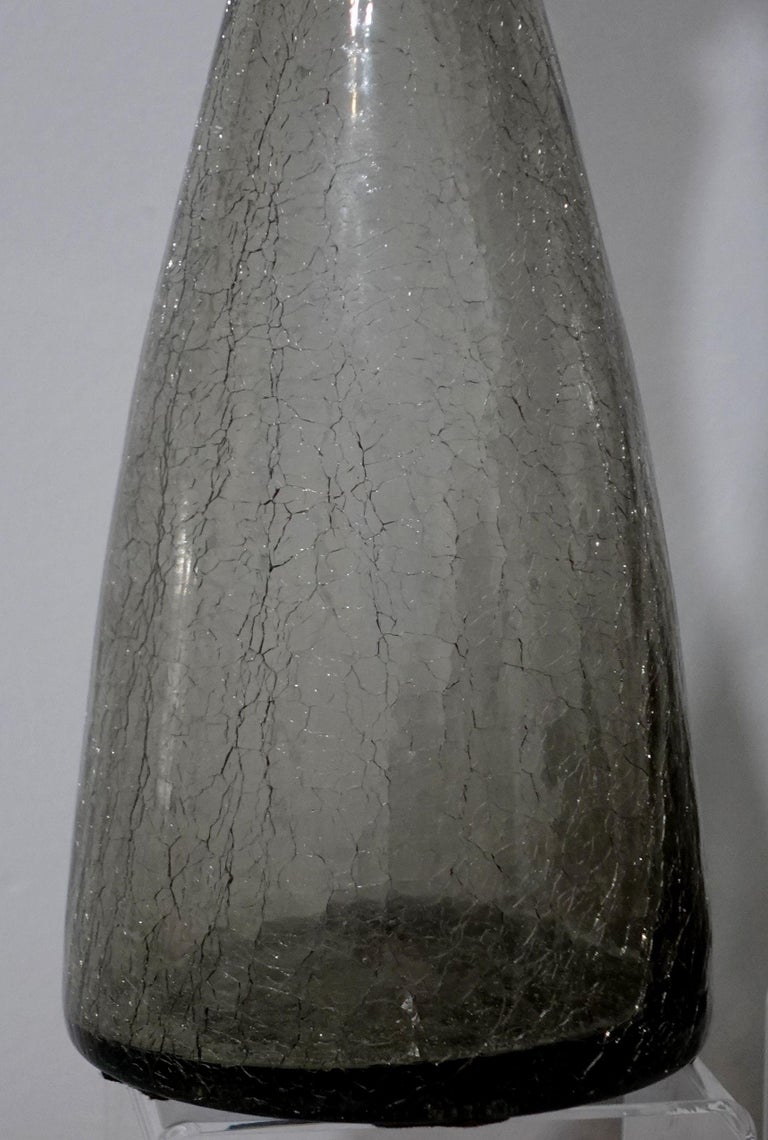 Pair of Blenko Art Glass Decanters For Sale at 1stDibs