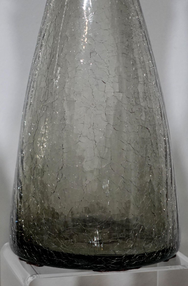 Pair of Blenko Art Glass Decanters For Sale at 1stDibs