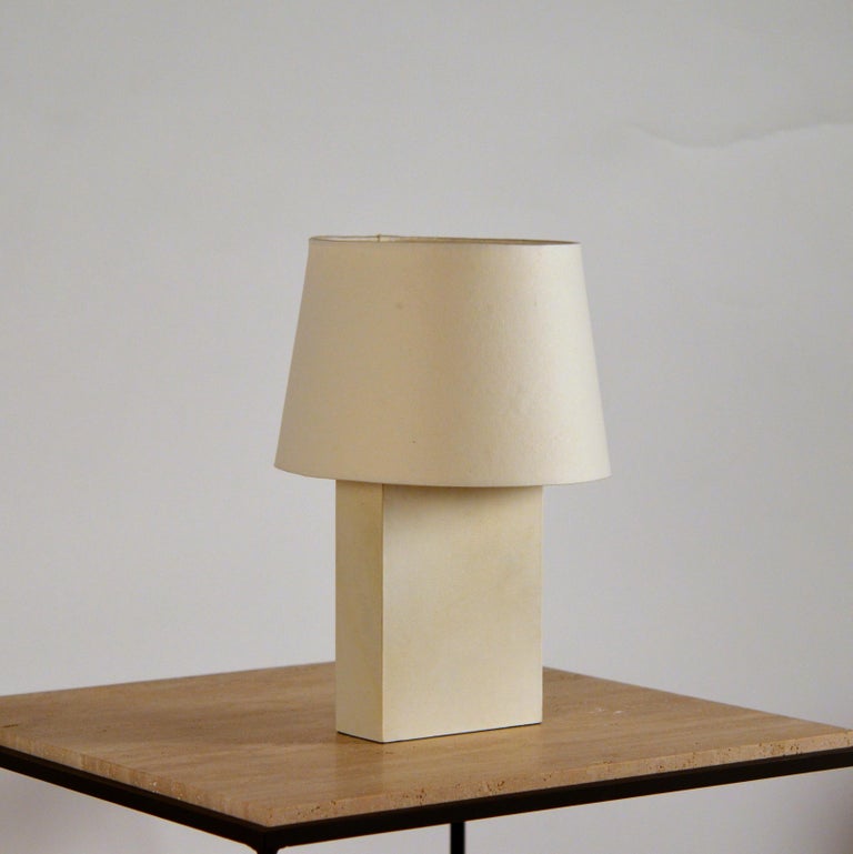 Pair of 'Bloc' Parchment Lamps with Parchment Paper Shades by Design ...