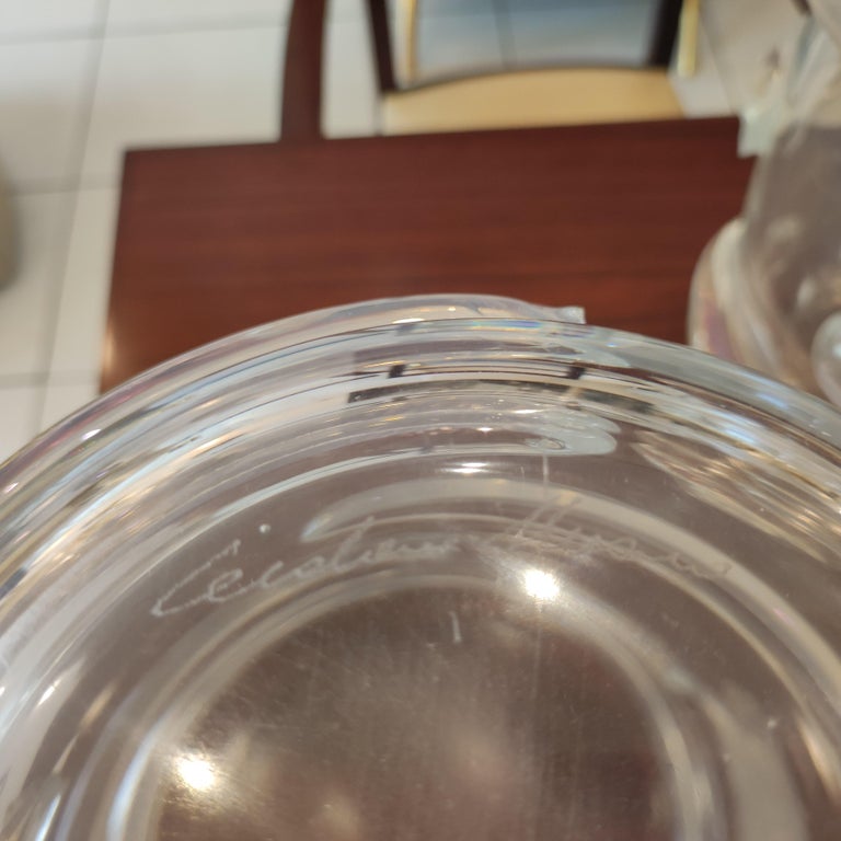 Pair of Blown Translucid Murano Glass Vase For Sale at 1stDibs
