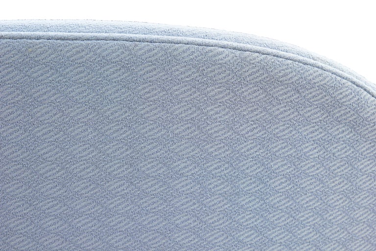 Single Blue Eero Saarinen for Knoll Womb Chair at 1stDibs