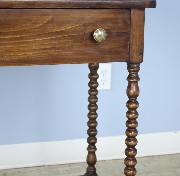 Pair of Bobbin Turned Leg Side Tables, Custom Made of Old Wood at 1stDibs