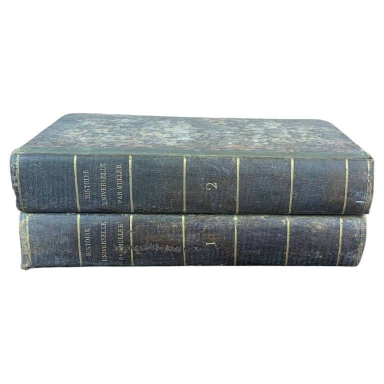 Pair of Books of Universal History by Jean de Muller 19th Century ...