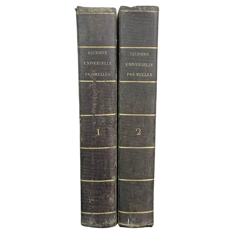 Pair of Books of Universal History by Jean de Muller 19th Century ...