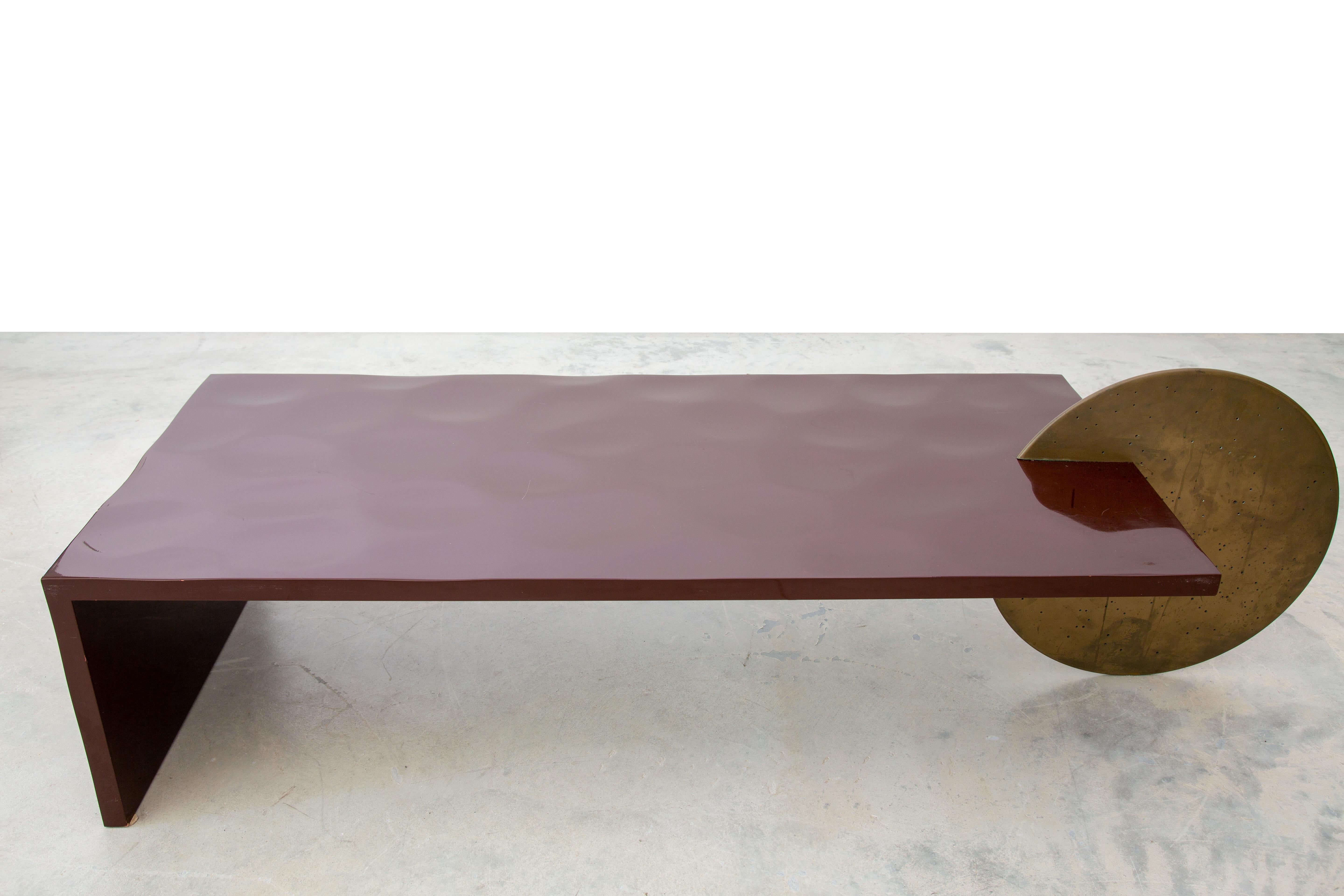 Pair of Borealis Tables by Patrick Elie Naggar for Ralph Pucci 2003 Solid Brass For Sale at 1stDibs