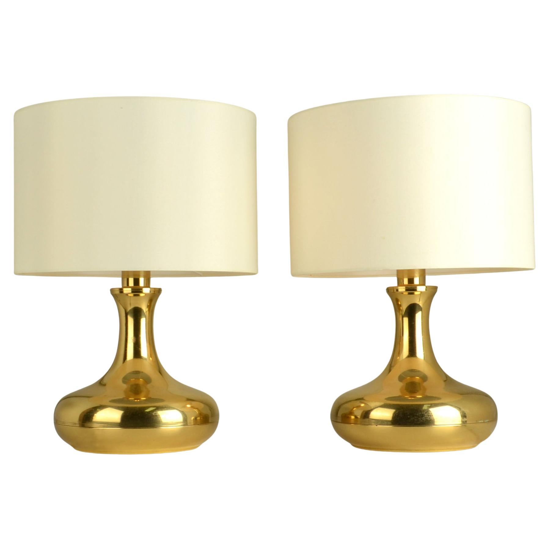 Pair of Model "602" Brass Table Lamps by Elidus, Sweden ca 1940s For ...
