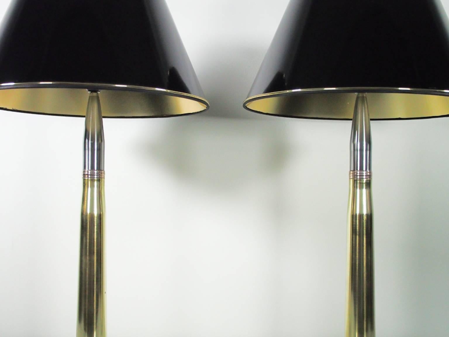 Pair of Brass Artillery Shell Case Table Lamps For Sale at 1stDibs ...