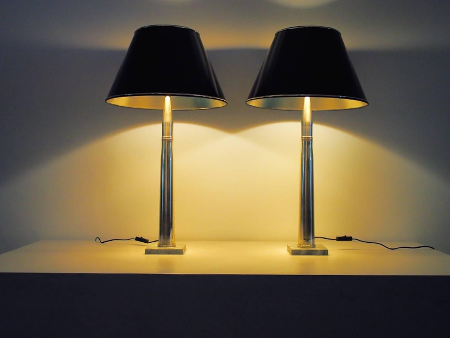 Pair of Brass Artillery Shell Case Table Lamps For Sale at 1stDibs ...