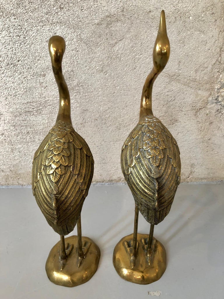 Pair of Brass Birds, circa 1970 at 1stDibs
