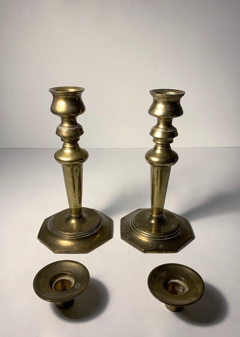 Pair of Brass Candlesticks awarded to Rose Friedman (Milton Friedman ...