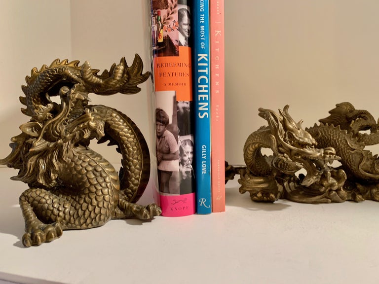 Pair of Brass Dragons Chasing Ball at 1stDibs | dragon chasing the ball ...
