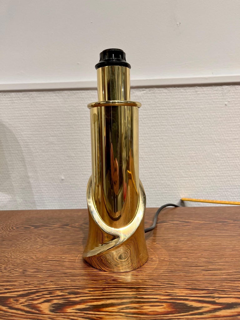 Pair of Brass Lamps by Luciano Frigerio, 1970s, Italy For Sale at 1stDibs